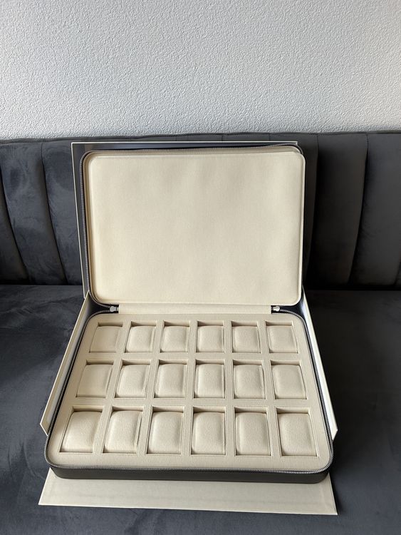 Rolex Uhrenbox Uhrenetui Box Leder Braun 18 Plätze (Neu und ...