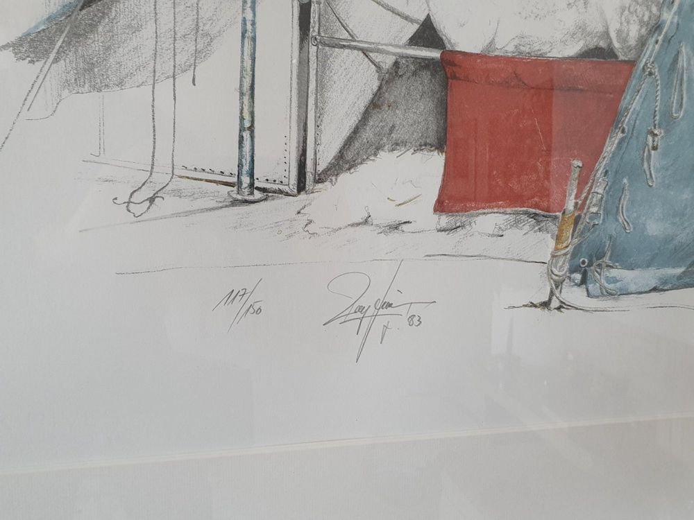 Rolf Knie - Original-Litho Pferd im Zelt (Gebraucht) in Wädenswil für CHF 1000 – nur Abholung ...