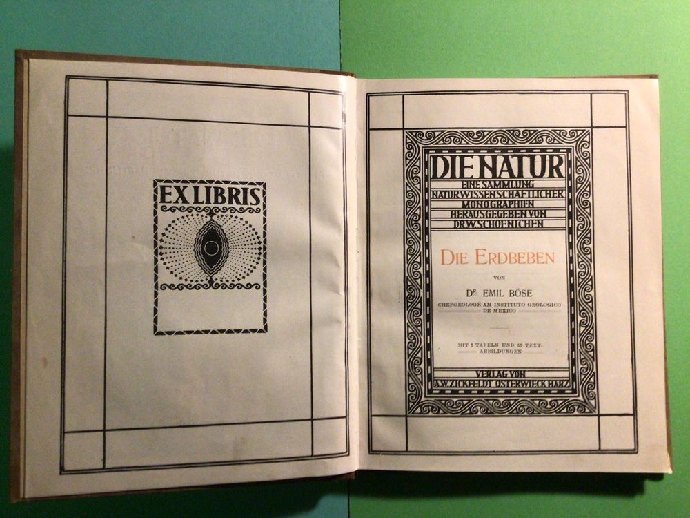 Die Erdbeben von Dr. Emil Böse (Gebraucht) in Muggio für CHF 4 – mit ...