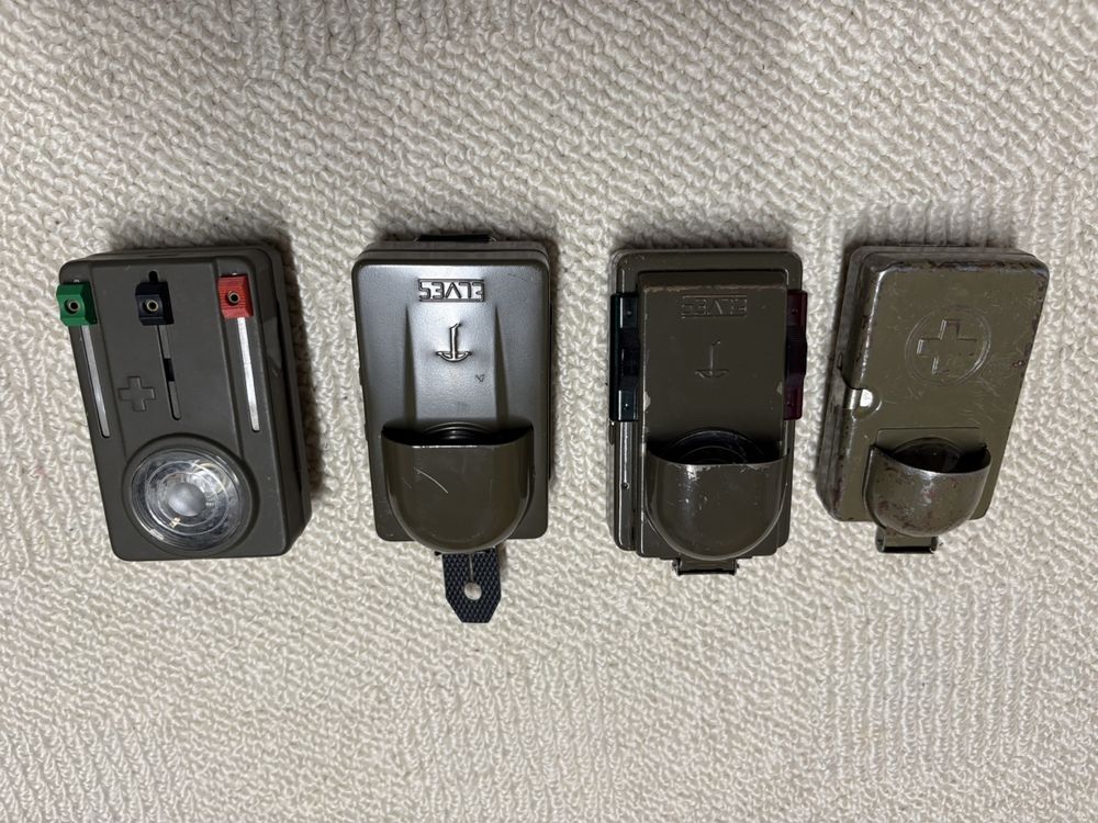 Konvolut von 4 antiken Militärlampen, Rarität für Sammler (Gebraucht ...