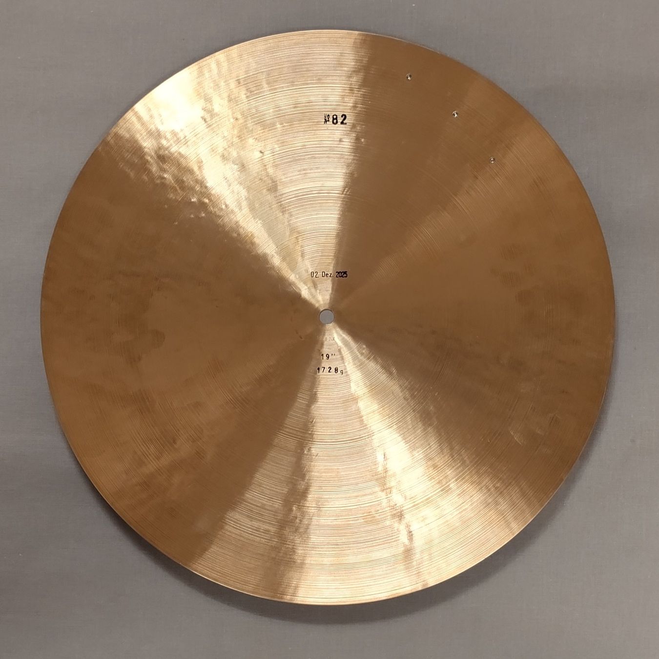 19" 1728g №82 Flat Ride Cymbal – Baumgartner Cymbals (Neu (gemäss ...