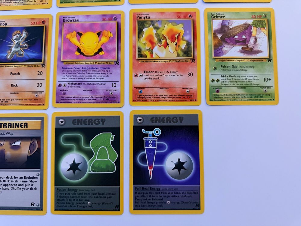 Team Rocket 20 Pokémon Karten Bundle WOTC 2000 Vintage (Gebraucht) in ...
