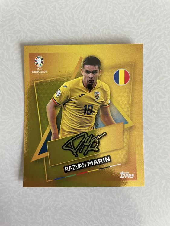 Topps Euro 2024 Razvan Marin Gold signiert ROM SP (Gebraucht) in ...