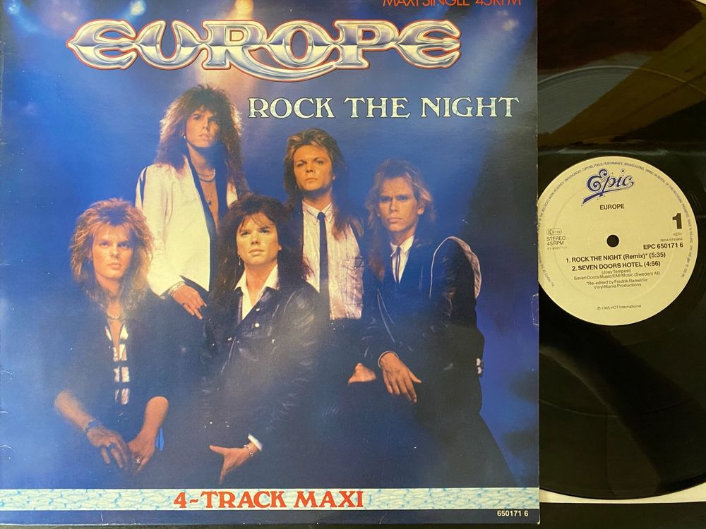 Europe – Rock The Night [12" Maxi EU 1986] (Gebraucht) in für CHF 10 – mit Lieferung auf Ricardo ...