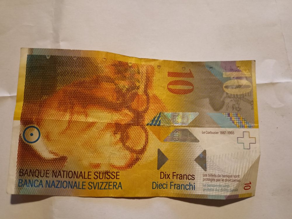 Alte Banque National SUISSE 10Fr. (Gebraucht) in für CHF 6 – mit ...