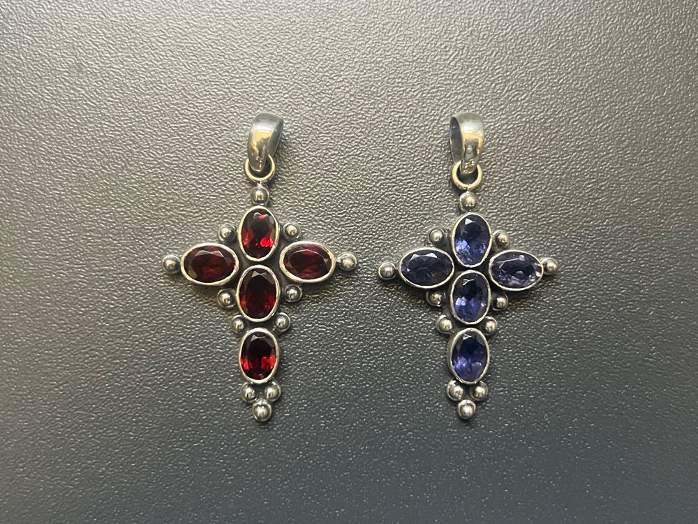 Kreuz Anhnger Silber Mit Steinen