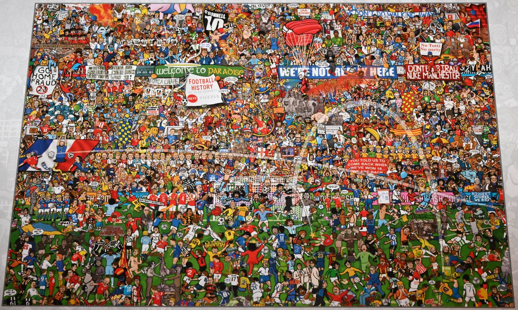 HEYE 3000er Puzzle…FOOTBALL HISTORY… MISHMASH VON A. BENNETT (Gebraucht ...