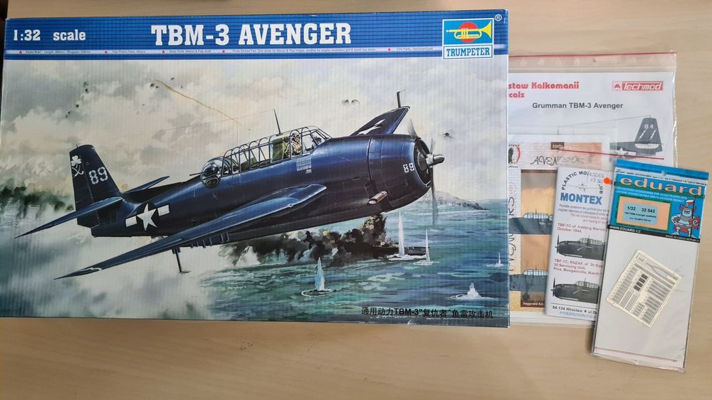 1:32 TBM-3 Avenger mit Zubehör - Trumpeter 02234 (Neu (gemäss Beschreibung)) in Bassersdorf für ...