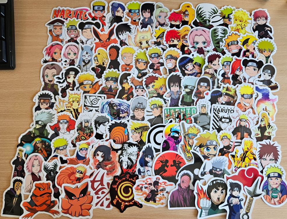 100 Aufkleber Sticker Naruto Anime Manga Shūeisha Japan (Neu und ...