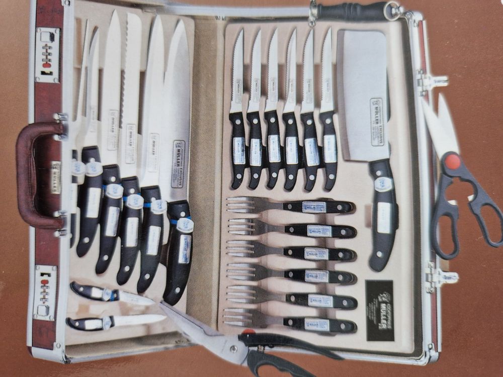 Exclusives neues Müller Messerset, 24-teilig im Koffer (Neu (gemäss ...