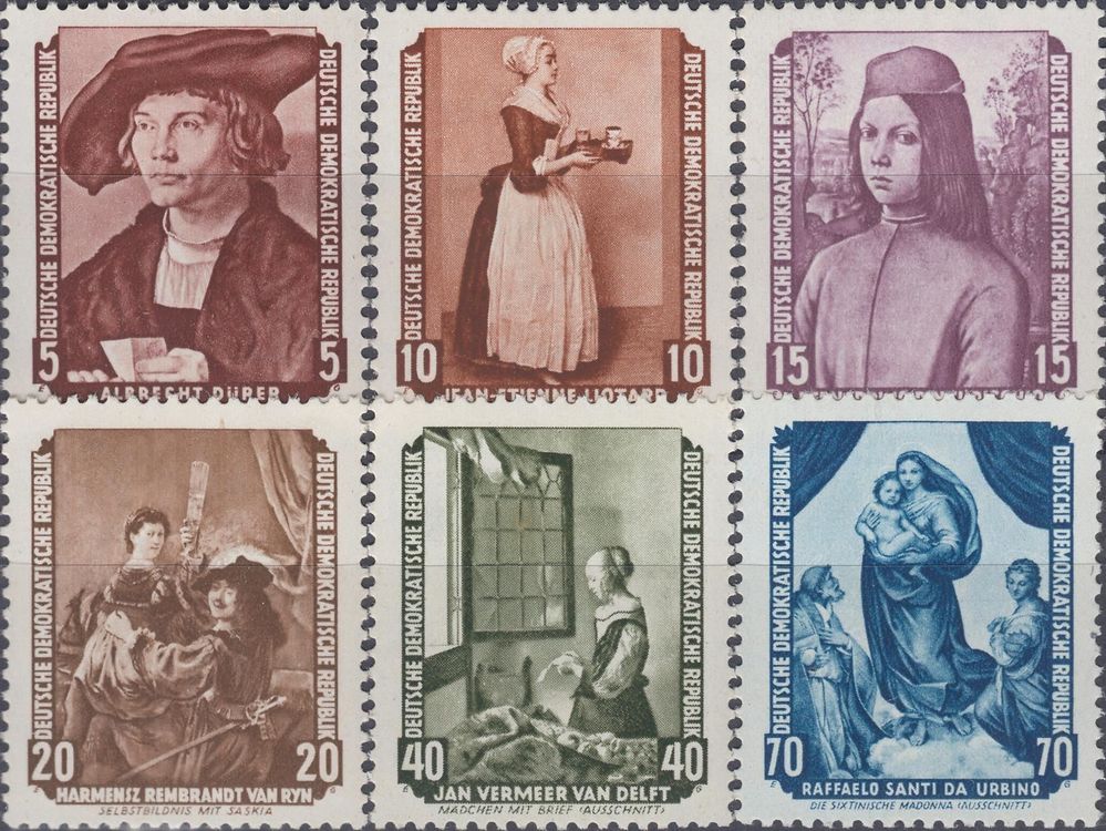 DDR 504-509 Gemälde der Dresdner Gemäldegalerie postfrisch (Neu (gemäss Beschreibung)) in Berlin ...