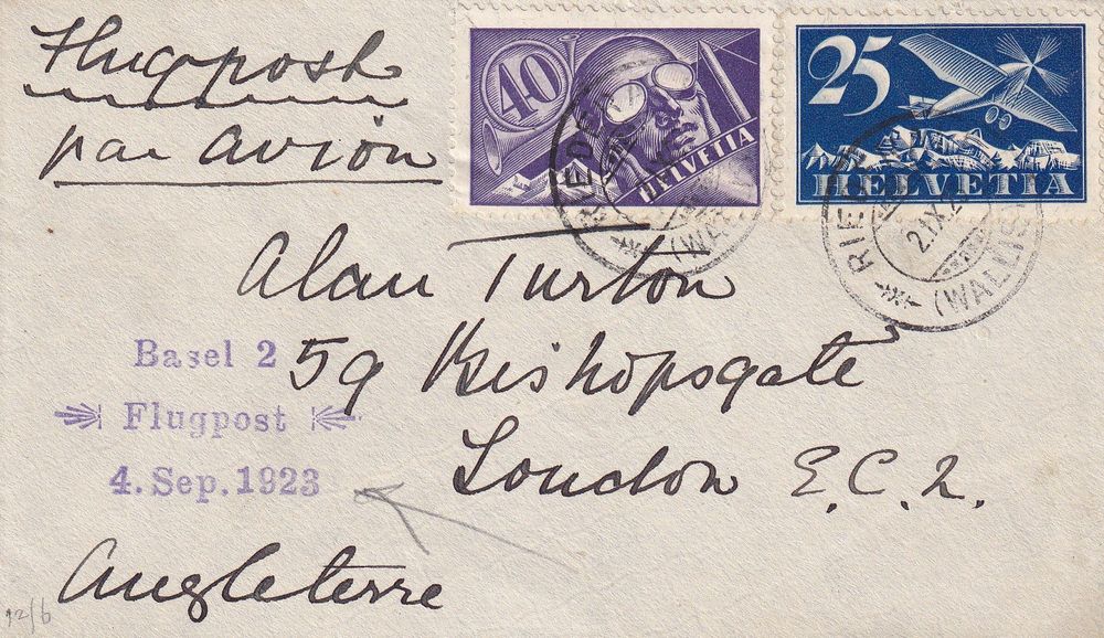 Luftpost Basel - Paris - London 1923 (Kat. CHF 750 !) | Kaufen auf Ricardo