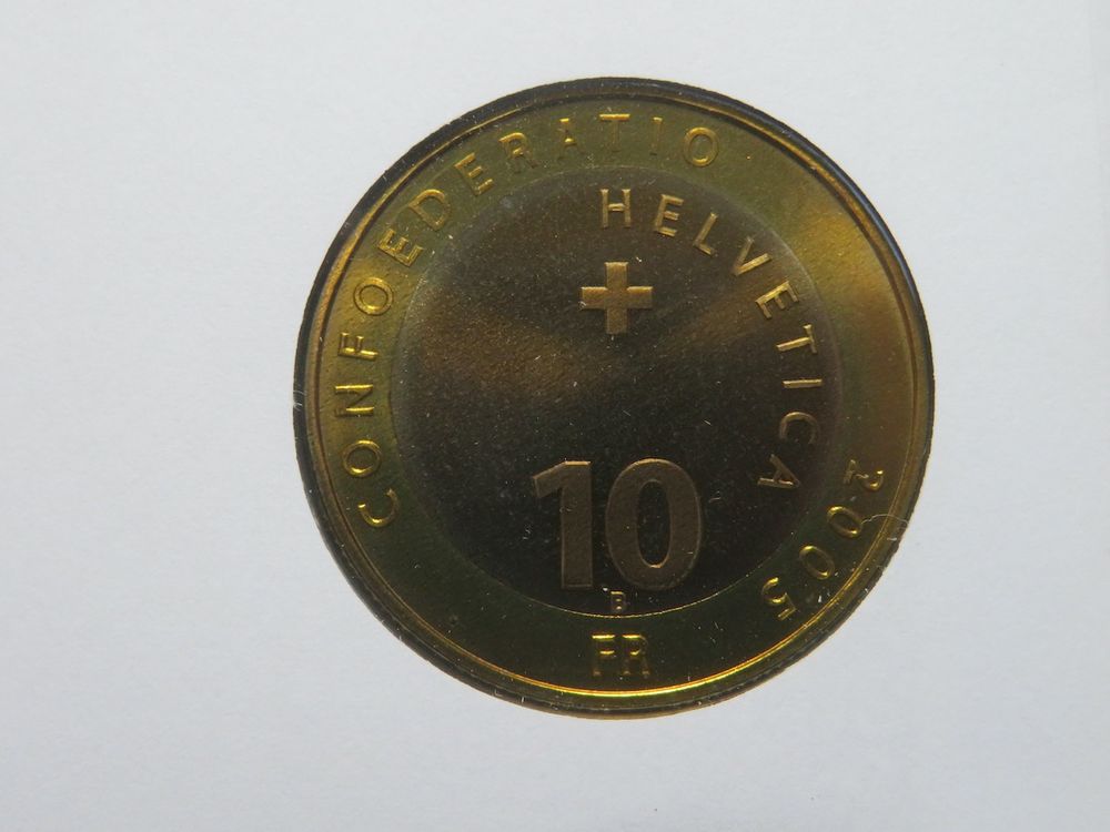 Numisbrief mit 10 Fr. Bimetall Münze Jungfrau (Gebraucht) in Spreitenbach für CHF 13 – mit ...