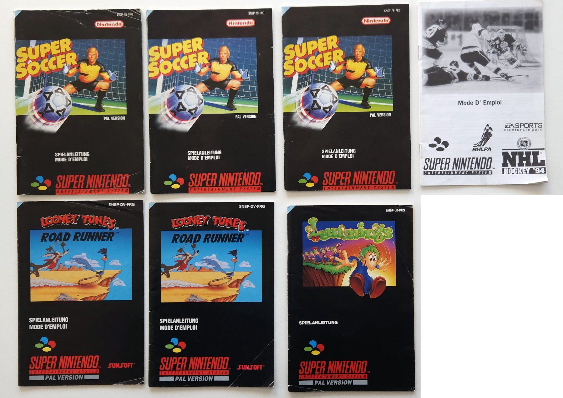 1x Anleitung zur Auswahl / manuel à choix - Snes (FRG) Ref#2 (Gebraucht ...