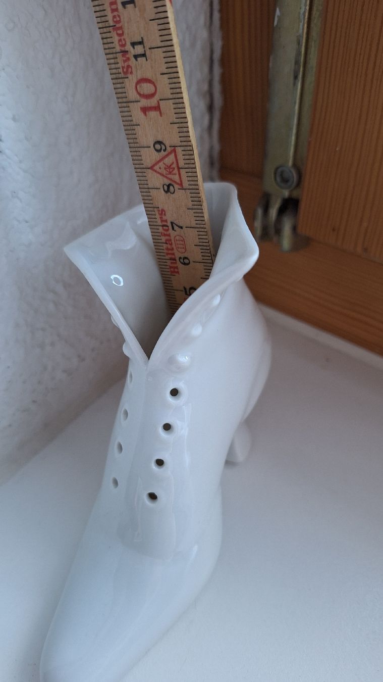 Teller Antiquität Anno 1890 Rarität Porzellan Schuh Vase! (Neu und ...