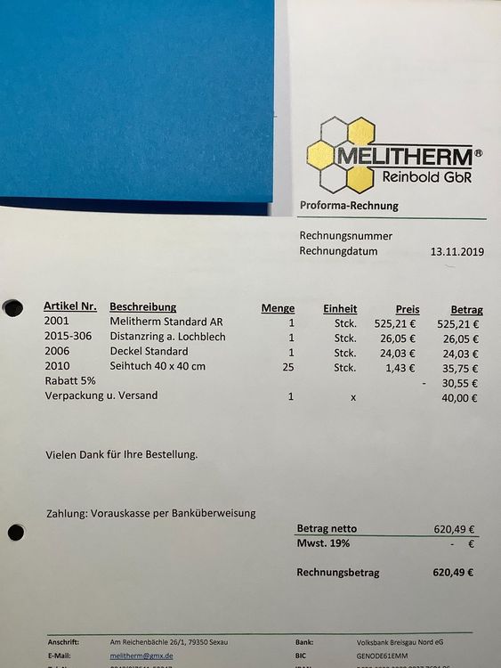 Melitherm - Honigverflüssiger für Imker (Gebraucht) in Zürich für CHF ...