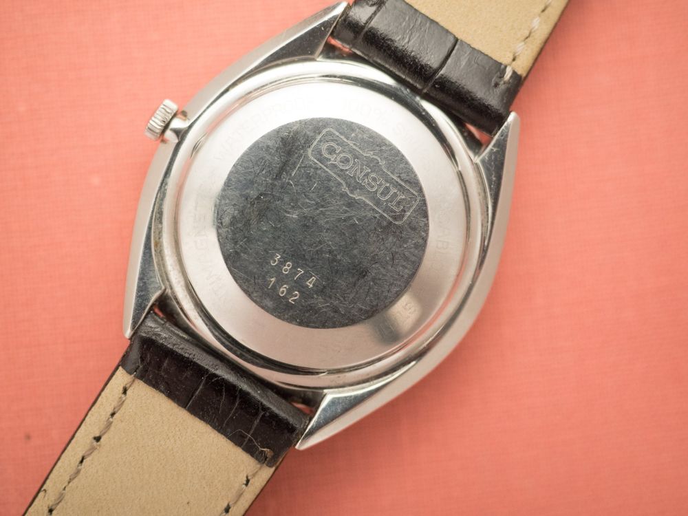 Chic: Consul Automatic Dress Watch 1960s Stahl vintage 35mm (Gebraucht ...