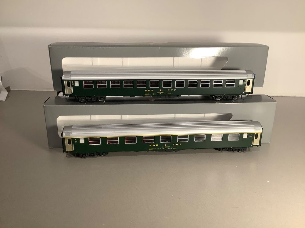 L.s.Models 47216 : SBB 2er Set grüne UIC-X Personenwagen WS (Neu ...
