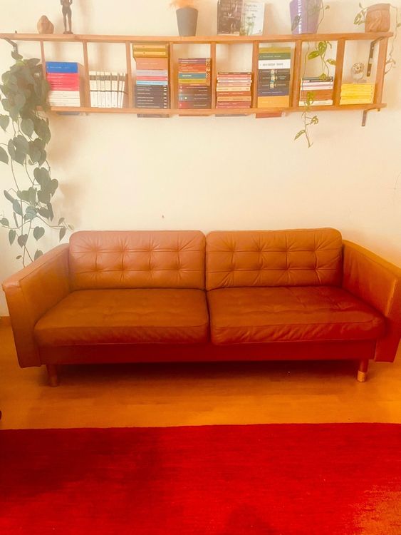 İKEA LANDSKRONA 3er-Sofa, Grann/Bomstad goldbraun/Holz | Kaufen auf Ricardo