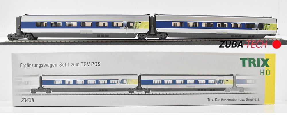 Trix 23438 Ergänzungswagen-Set 1 zum TGV POS SNCF GS mit OVP | Kaufen ...