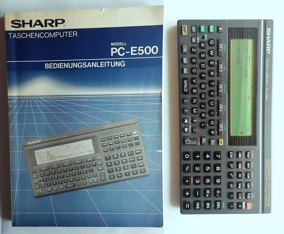 SHARP PC-E500 Computer / Rechner / PDA / PC (in Top-Zustand) (Gebraucht) in Wil SG für CHF 149 ...