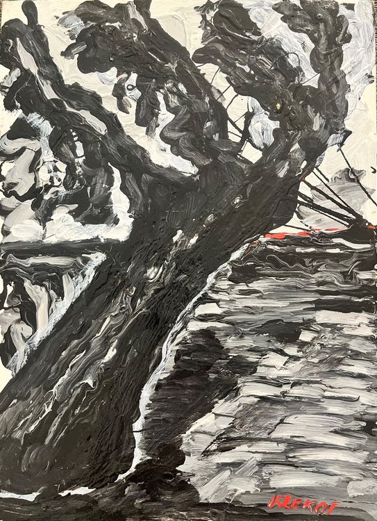 Lech Klekot (1953) „der Baum“ Abstrakte Gemälde | Kaufen auf Ricardo