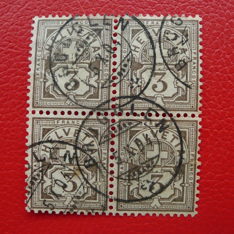 Ziffermuster: 59B Viererblock von BRUGGEN, Kat: 100.-+ (Gebraucht) in Sursee für CHF 15 – mit ...