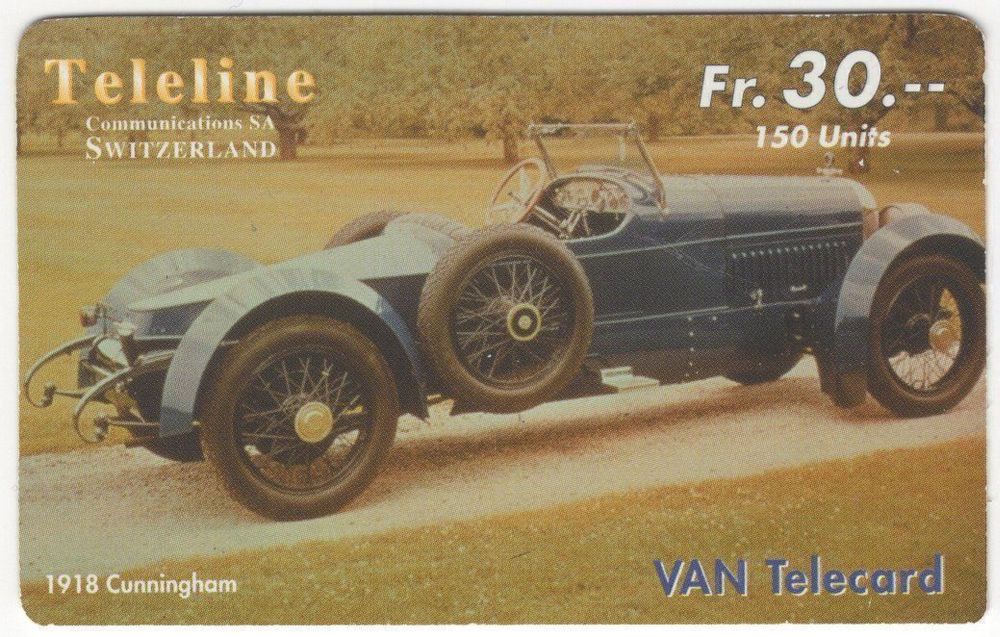 seltene TELELINE Prepaid Telefonkarte - Oldtimer Cunningham | Kaufen ...