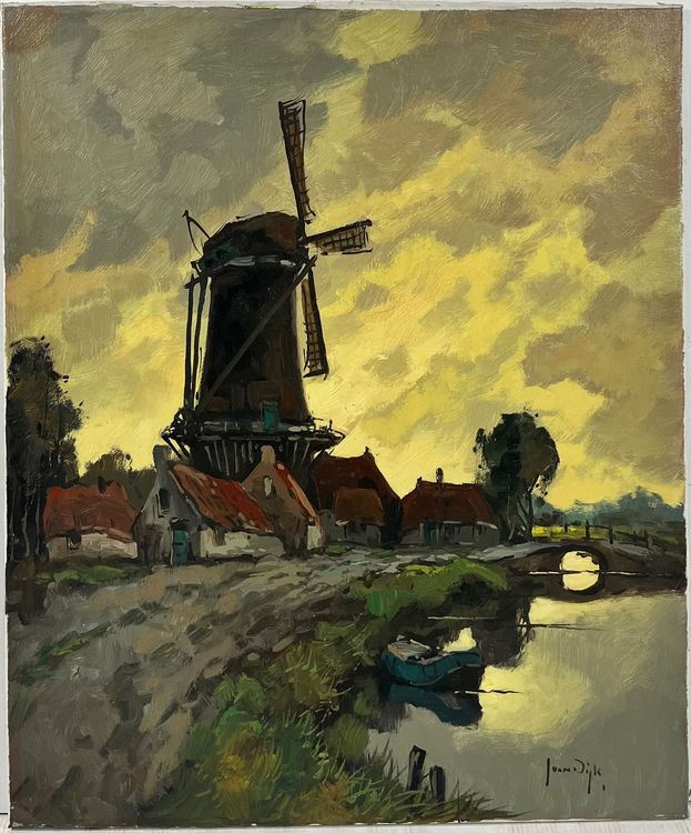 Hollandische Gemälde mit eine Windmühle, Unl. Sig. (Gebraucht) in Root für CHF 19 – nur Abholung ...