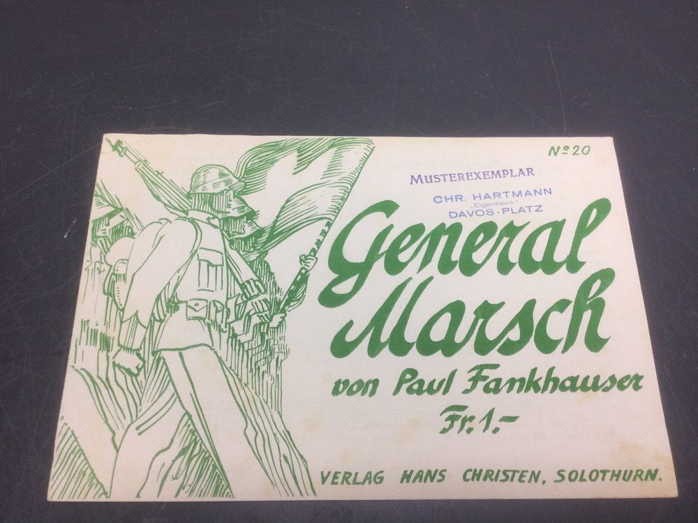 Handorgel Musik Note General Maarsch von Paul Frankhauser (Gebraucht ...