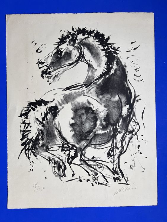 Hans Erni Original- Lithographie Pferd signiert (Gebraucht) in Adliswil für CHF 179 – mit ...