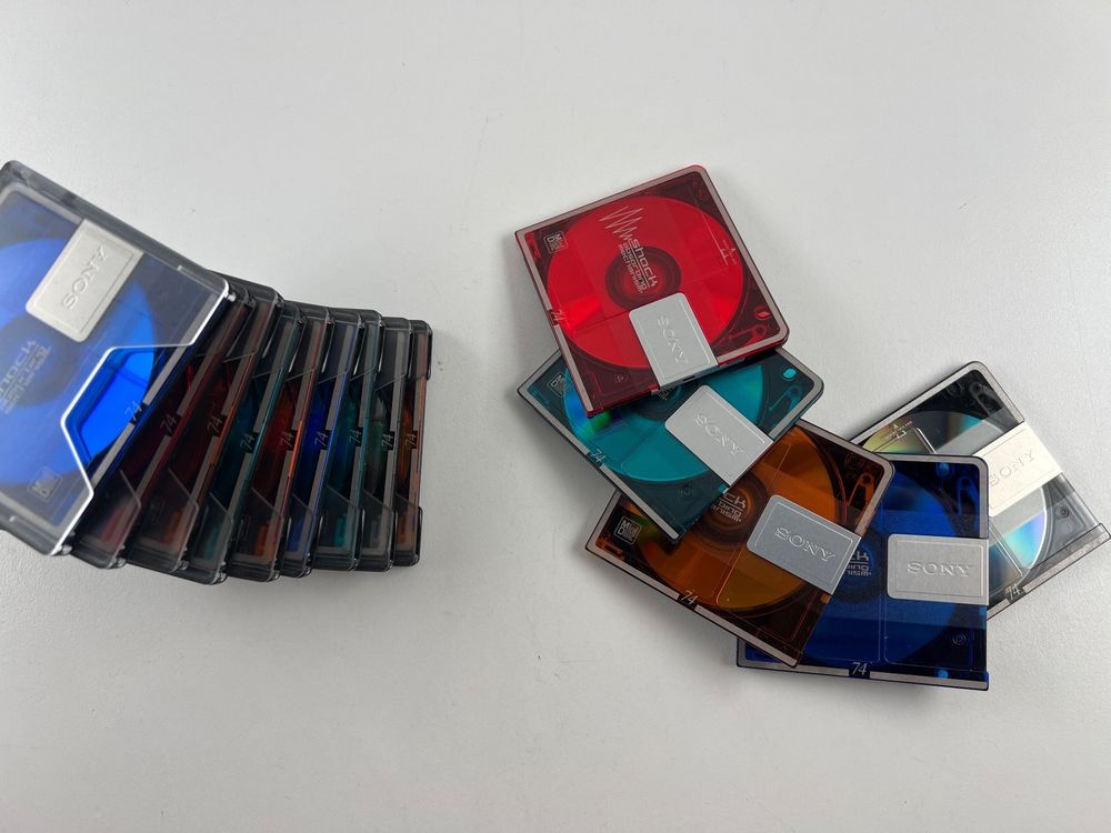 SONY 74 - Mini Discs - Color - gereinigt, gelöscht, getest (Gebraucht ...