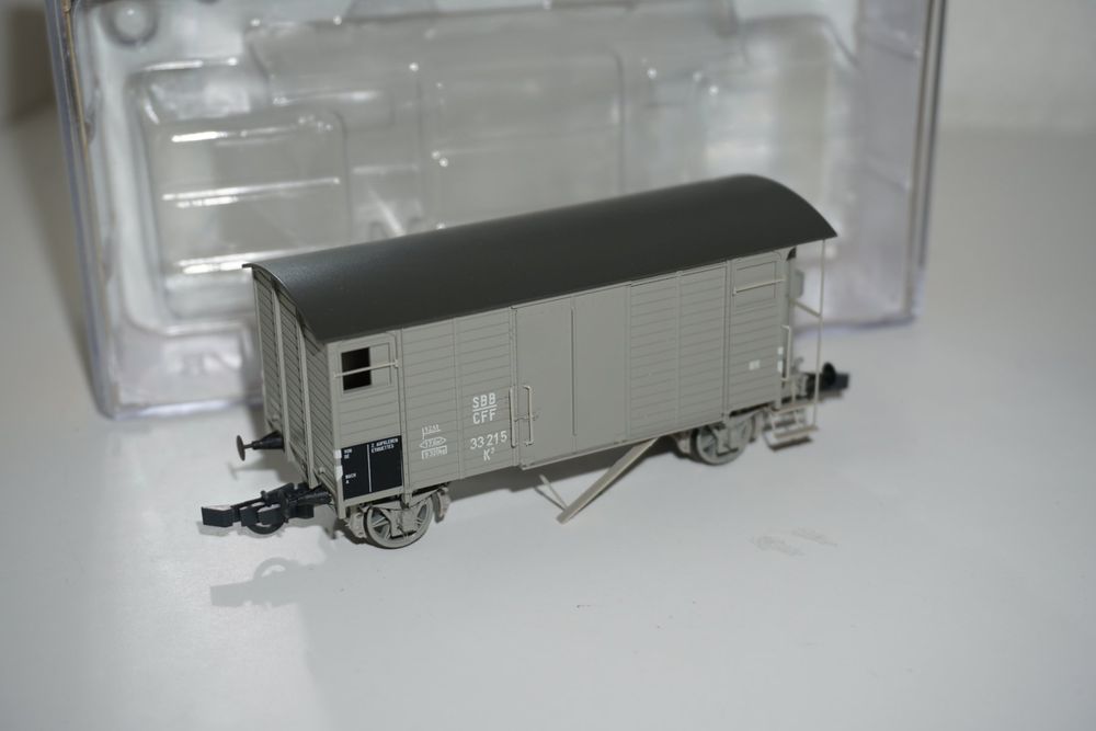 BRAWA 47809 - SBB K2 gedeckter Güterwagen grau H0/DC (Gebraucht) in ...