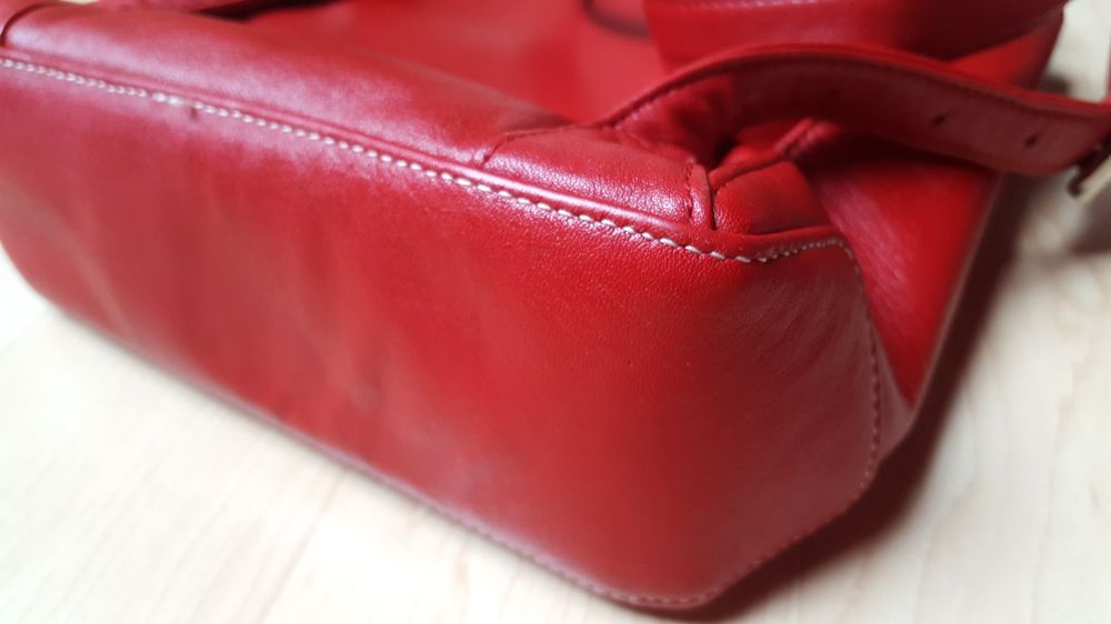 Leder Rucksack rot, BREE | Kaufen auf Ricardo