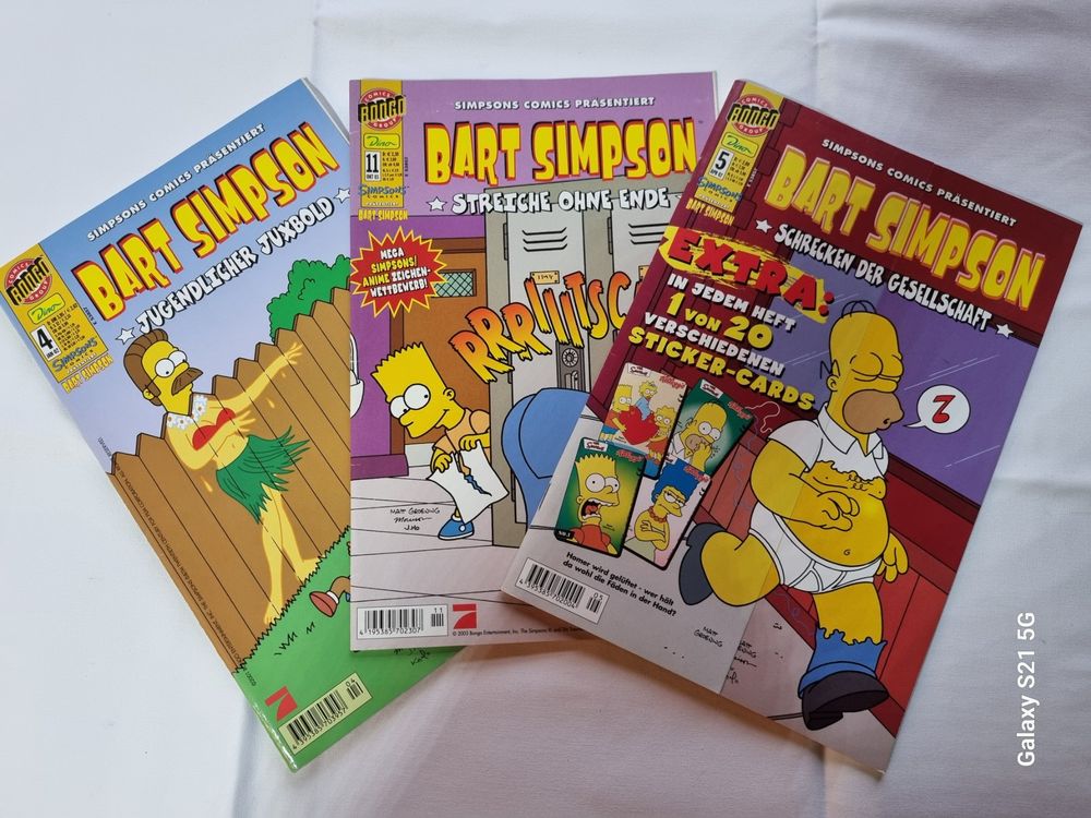 3x Bart Simpson Comic-Hefte – Nr. 4, 5 & 11 | Kaufen auf Ricardo