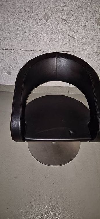 Coiffeur Leder Schwarzer Drehstuhl, Top Zustand. (Gebraucht) in Watt ...