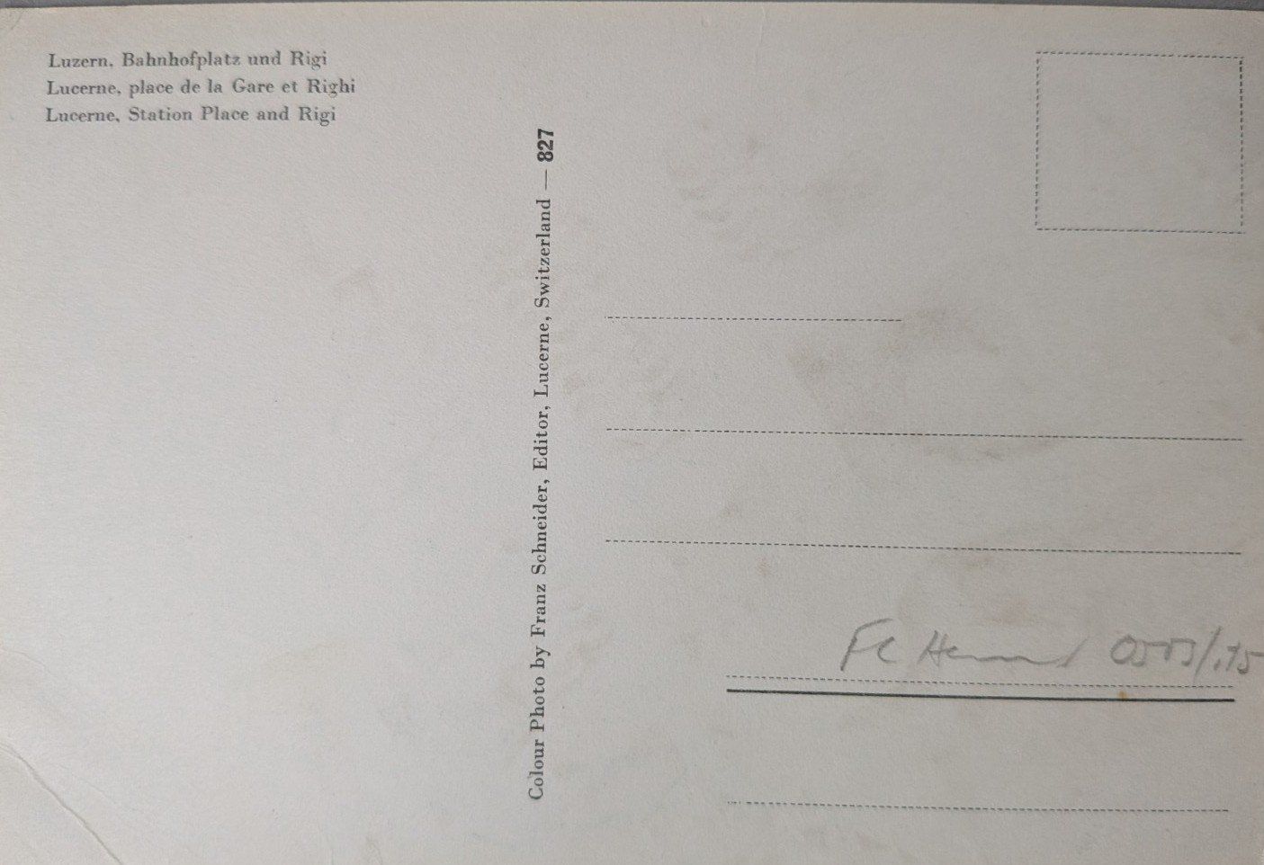 Luzern Bahnhof Platz Trollebus Saurer Bus SS20 Anhänger etc. (Gebraucht ...