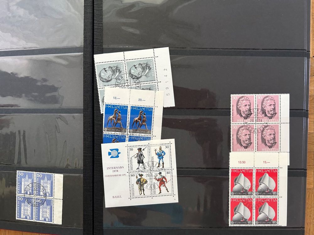 Riesige Viererblock-Sammlung, verteilt auf 4 Auktionen, 3/4 (Gebraucht) in Romanshorn für CHF 30 ...