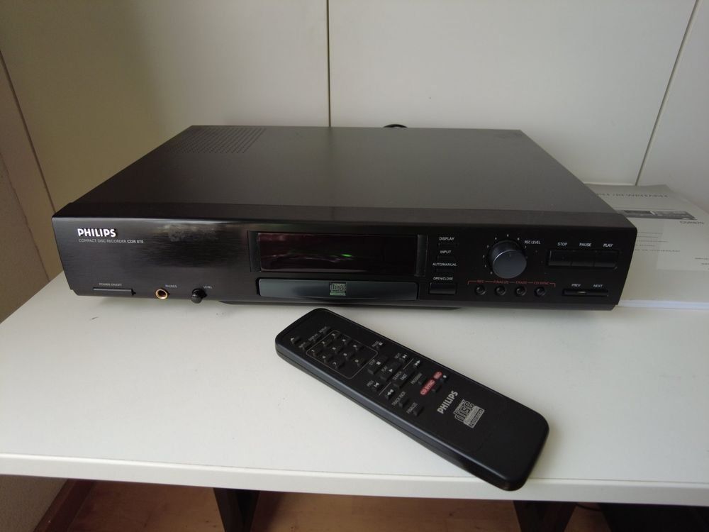 Philips CDR 870, CD-Recorder/Rewritable mit Anleitung (Gebraucht) in ...