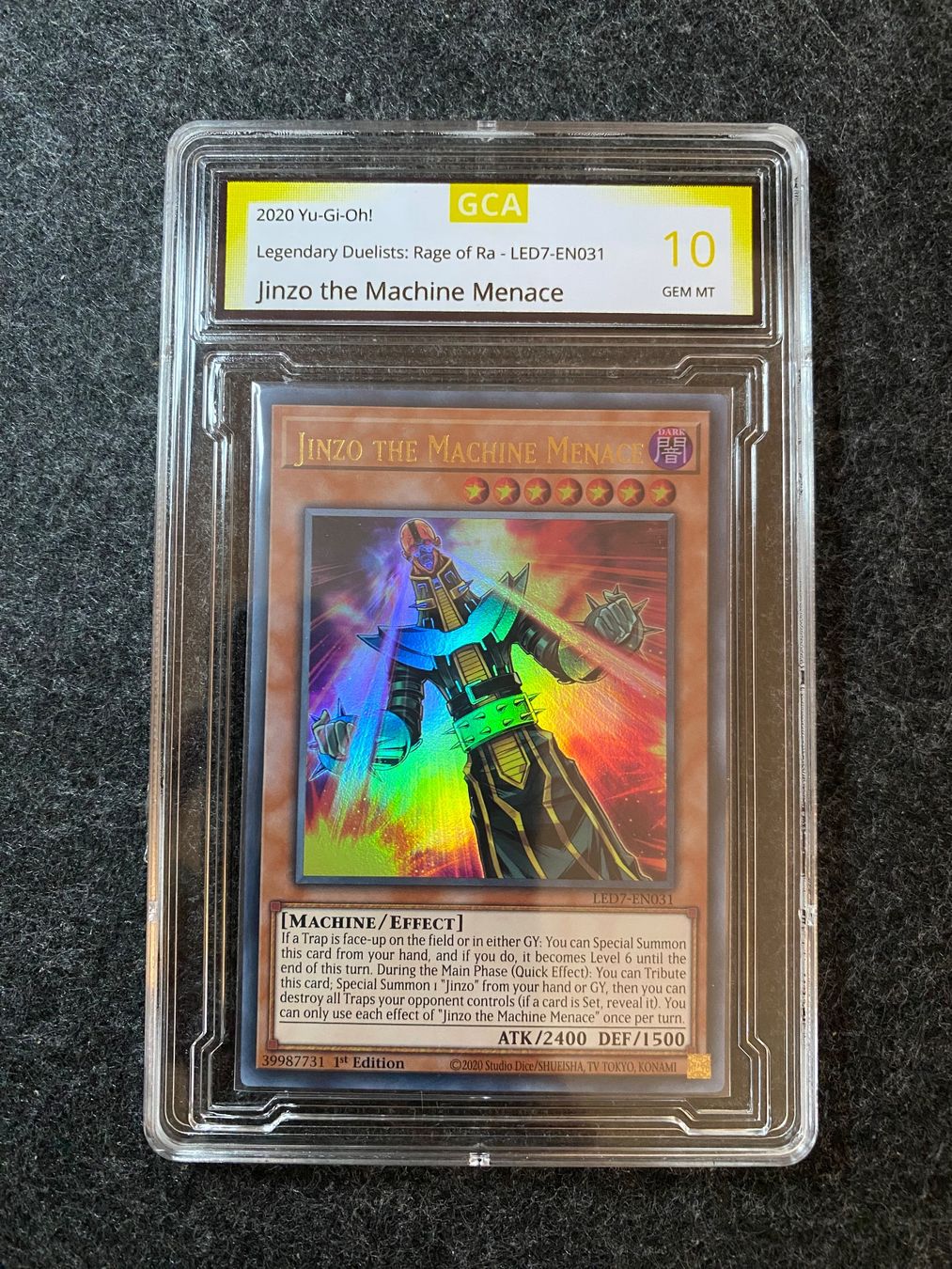 Jinzo the Machine Menace LED7 | Top GCA 10 Graded (Gebraucht) in ...