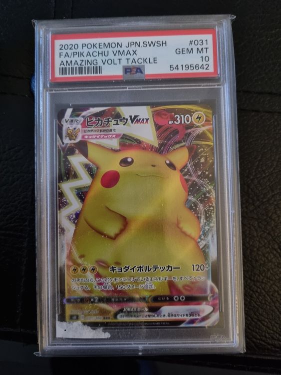 Pikachu VMax JPN SWSH Amazing Volt Tackle - Pokemon PSA 10 (Neu (gemäss Beschreibung)) in ...