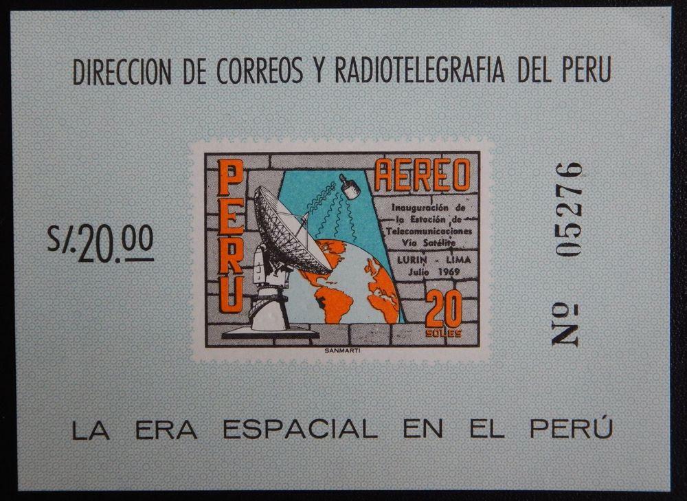 Peru Kat. Block 6 ** 1969 (Gebraucht) in Zürich für CHF 3 – mit ...