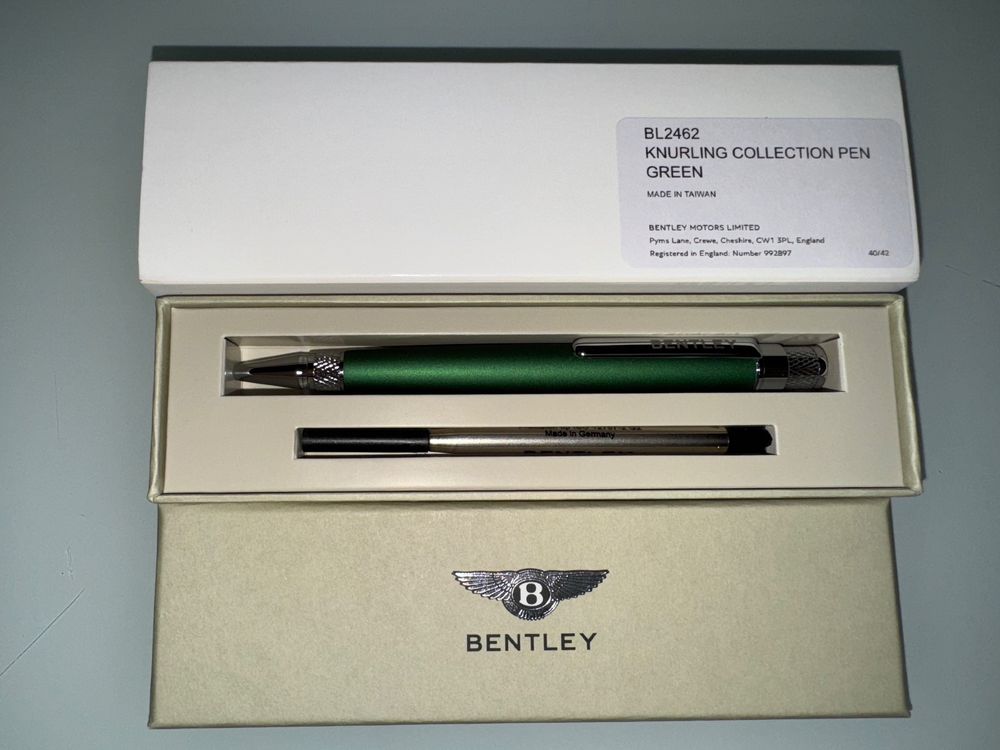 Bentley Kugelschreiber – Knurling Collection Pen (grün) (Neu und ...