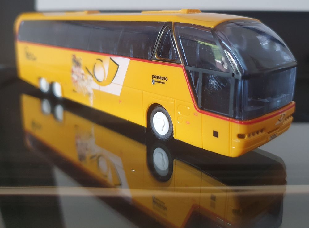 AWM PTT PostAuto Postcar Reisecar Bus Neoplan Cityliner 1:87 | Kaufen auf Ricardo