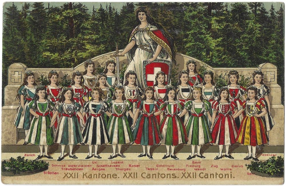 XXII Kantone. XXII Cantons. XXII Cantoni mit Trachten | Kaufen auf Ricardo