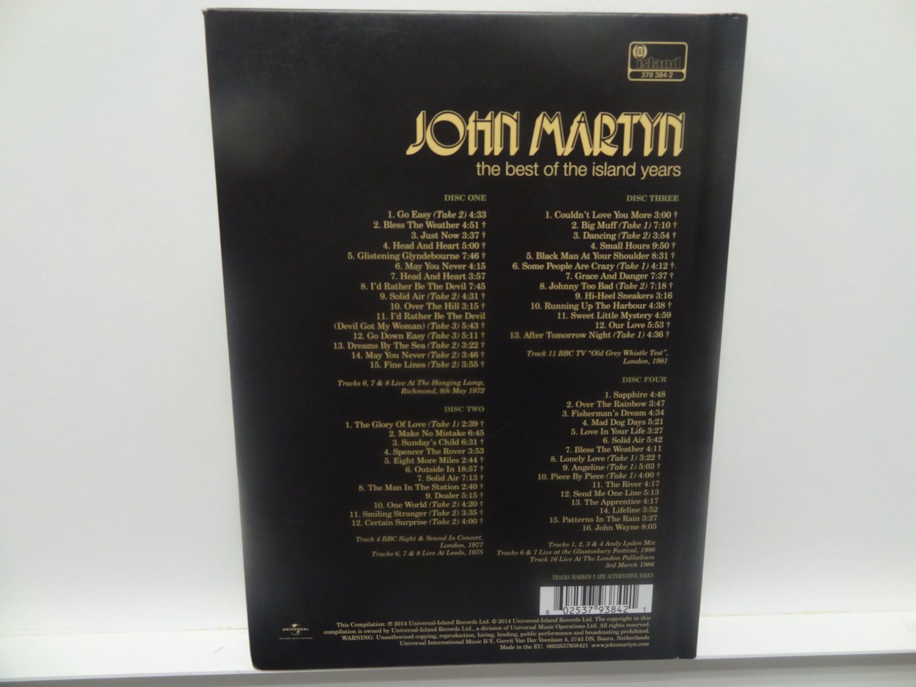 John Martyn - The Best of the Island Years - CD Box Set! (Gebraucht) in ...