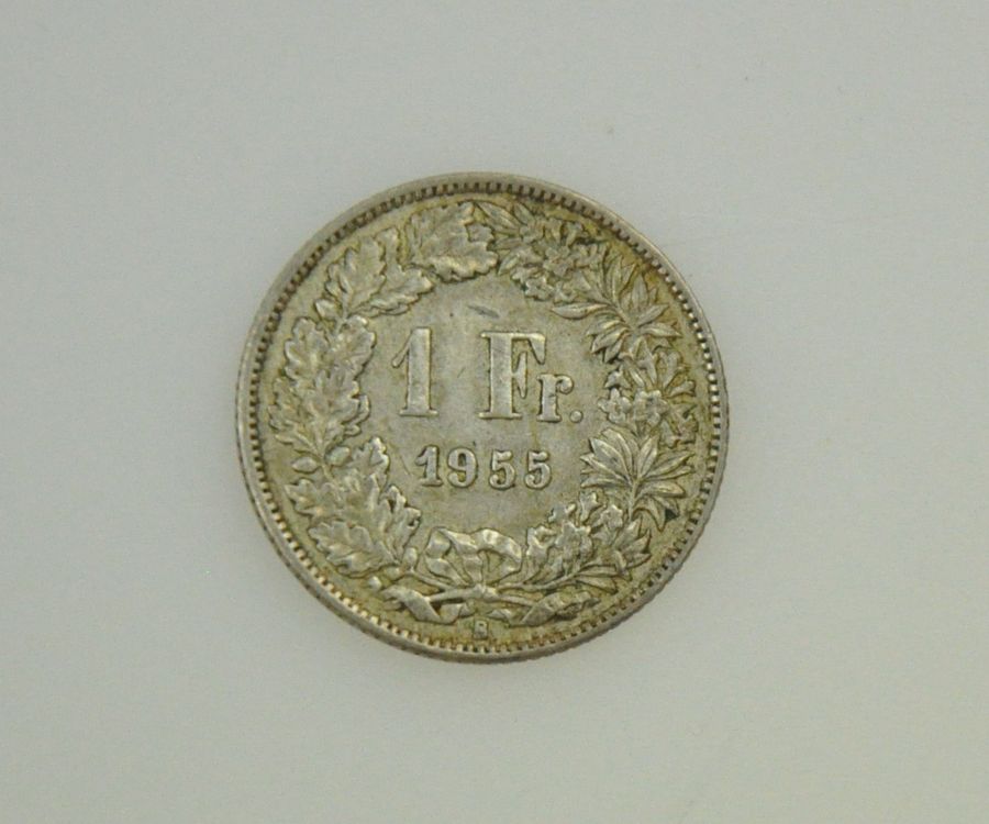 Schweiz 1 Franken 1955, Silbermünze (Gebraucht) in Wettingen für CHF 17 – mit Lieferung auf ...