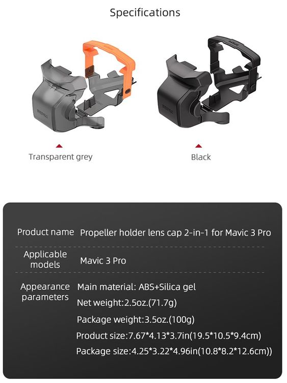 DJI - Mavic 3 pro - Protection caméra et fixation hélice (Neu und ...