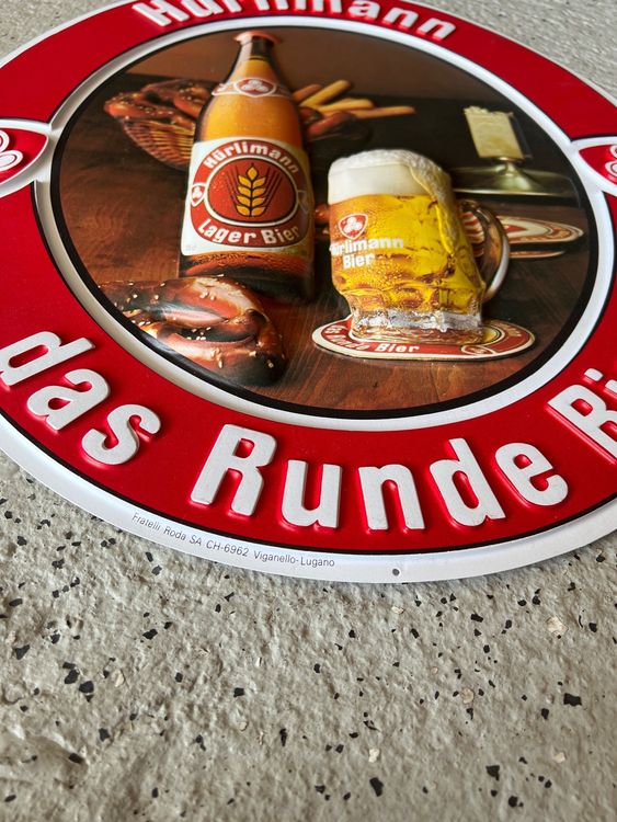 Hürlimann das Runde Bier Schild | Kaufen auf Ricardo