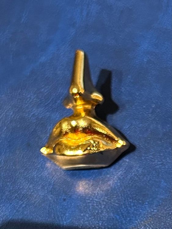 Salvador Dali Broche vintage lèvres, dorée neuve (Neuf (Voir ...